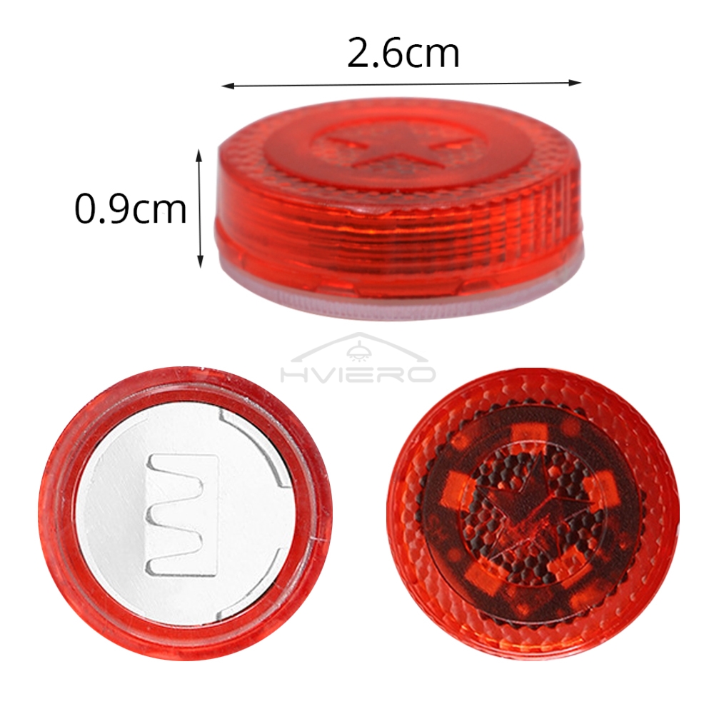 2Pcs DC 3V Red Blue RGB General Auto Door LED Opening Lamp Safely Flash ...