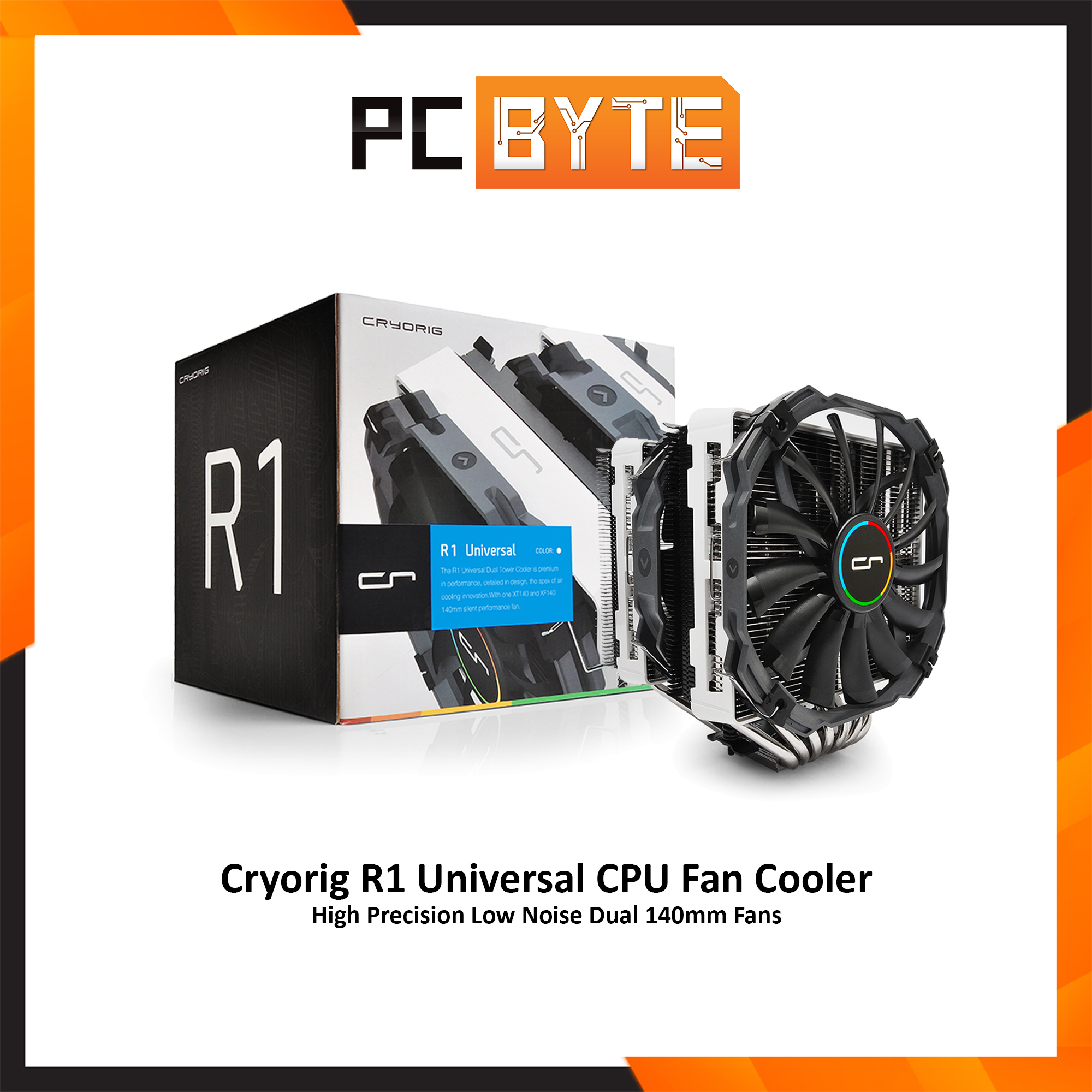 Cryorig R1 Universal - CPU Fan Cooler (Dual 140mm Fan / Proprietary Jet ...