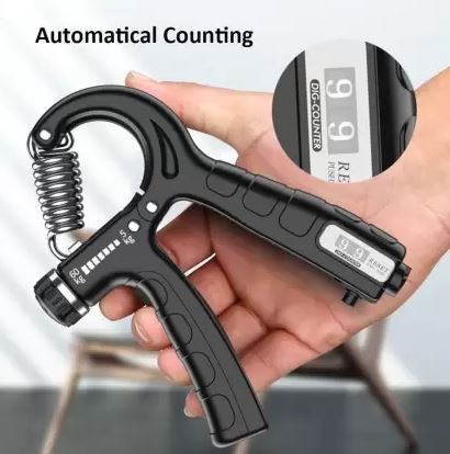 Hand Gripper, R-Shape Adjustable Countable Hand Grip Strength Exercise ...