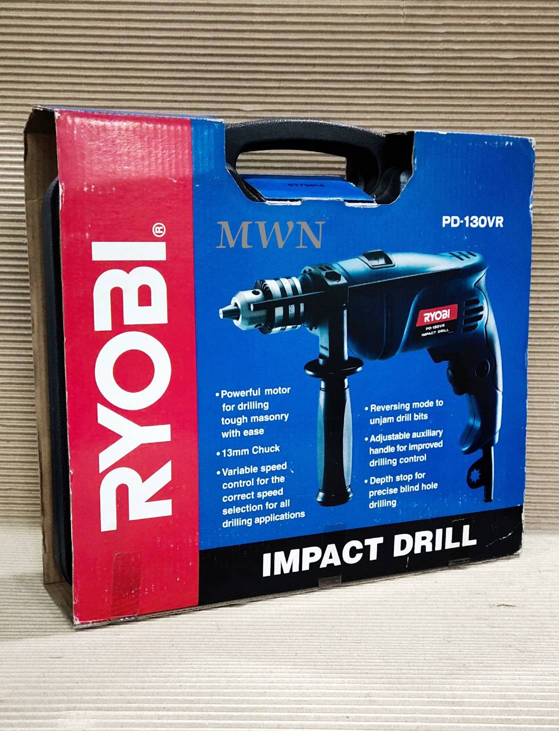 RYOBI PD-130VR สว่านกระแทก 13 มม. 650W (1 ชุด) - MixASale