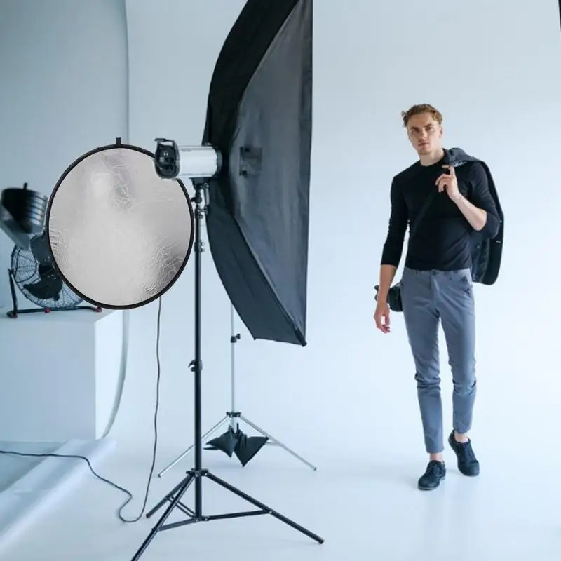 30cm60cm80cm110cm Photography Sliver White 2 in 1 Reflector Photo ...