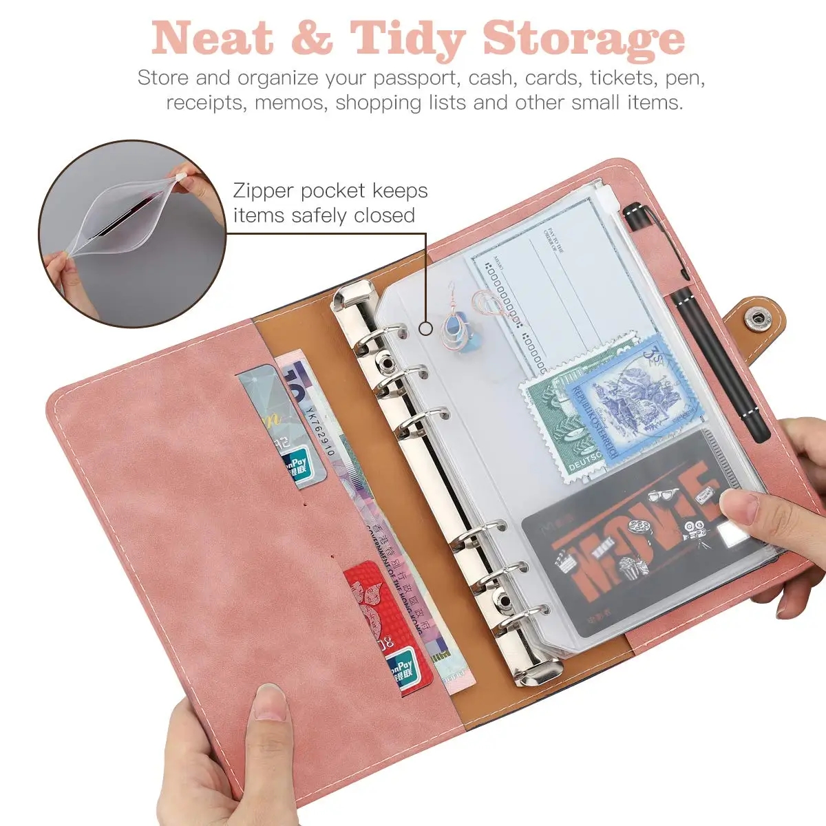 【sought-after】 A6 Budget Binder Planner Notebook Cover Loose-leaf ...