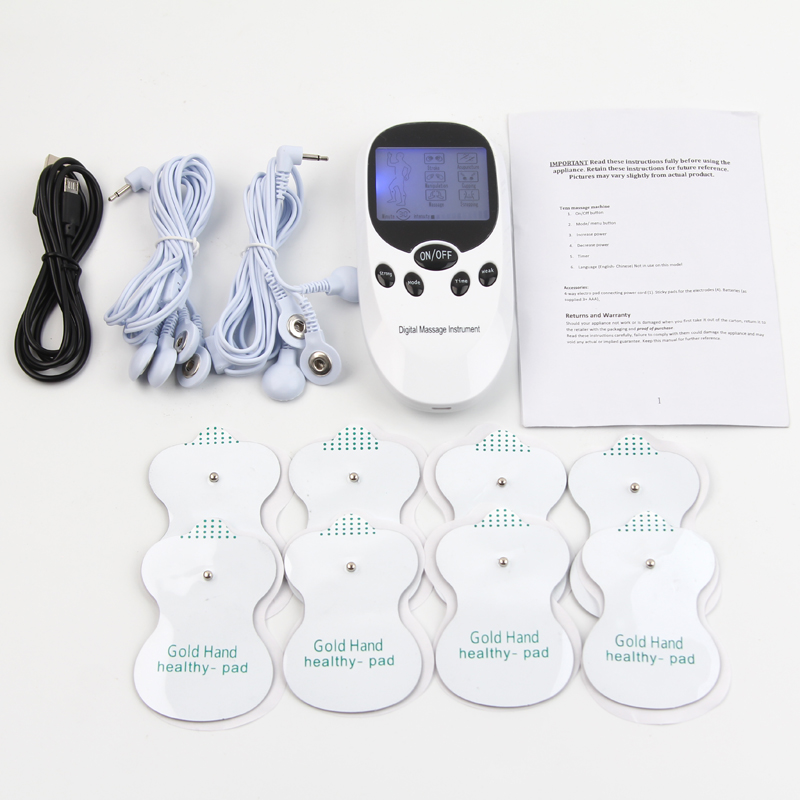 【EcoDealsq】USB Charge Electric Dual Channel Electric TENS Therapy ...