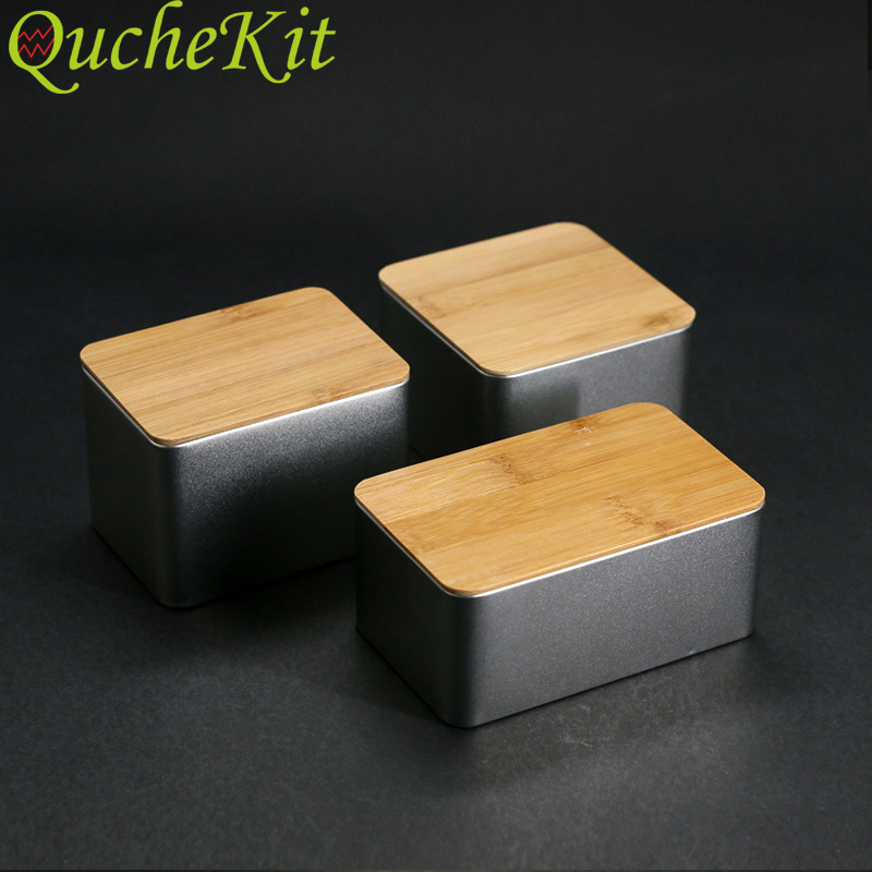 Small Vintage Metal Storage Box With Wood Lid Money Candy Key Packaging ...