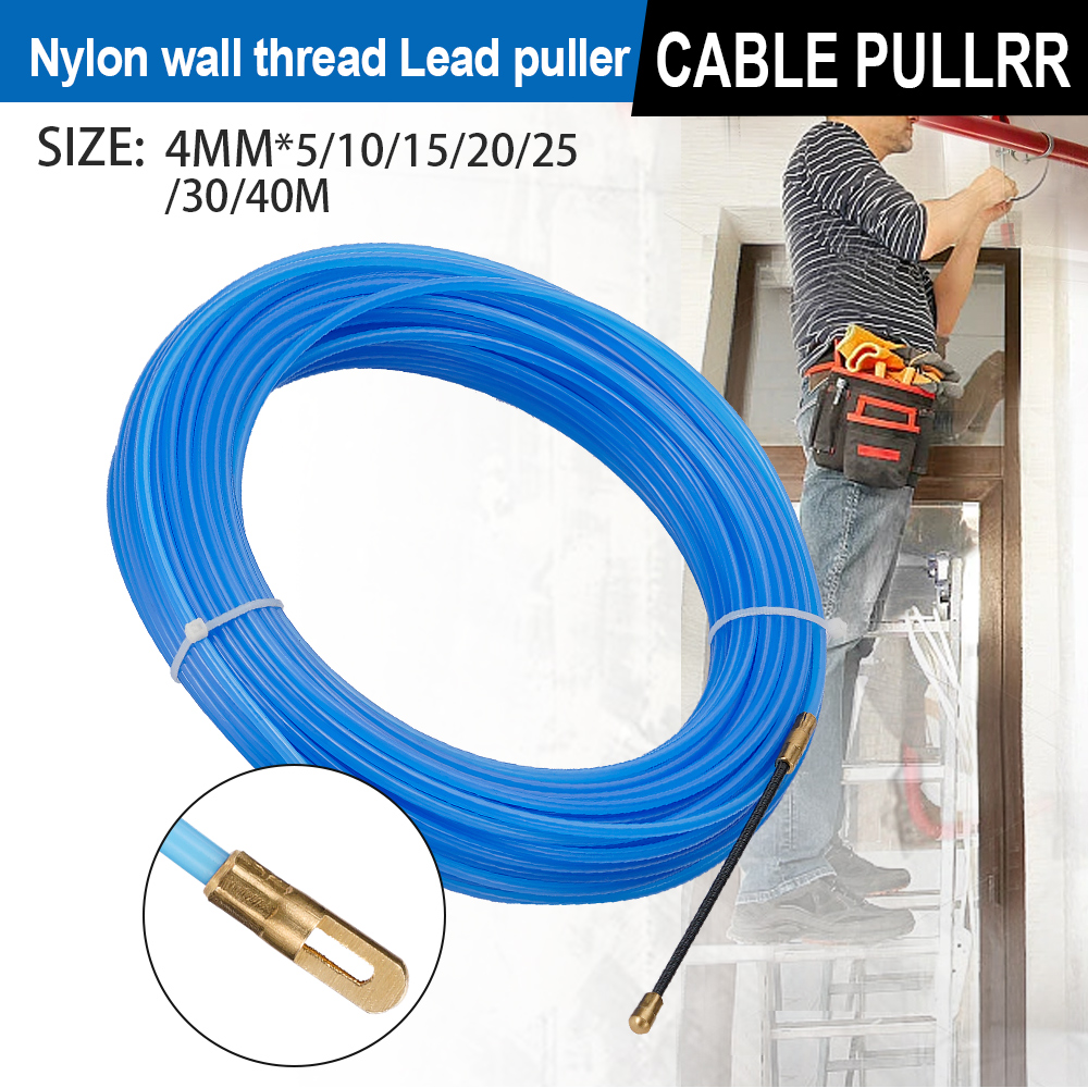 【Be worth】 4mm 5M~40M Fiberglass Cable Puller Electric Cable Guide ...