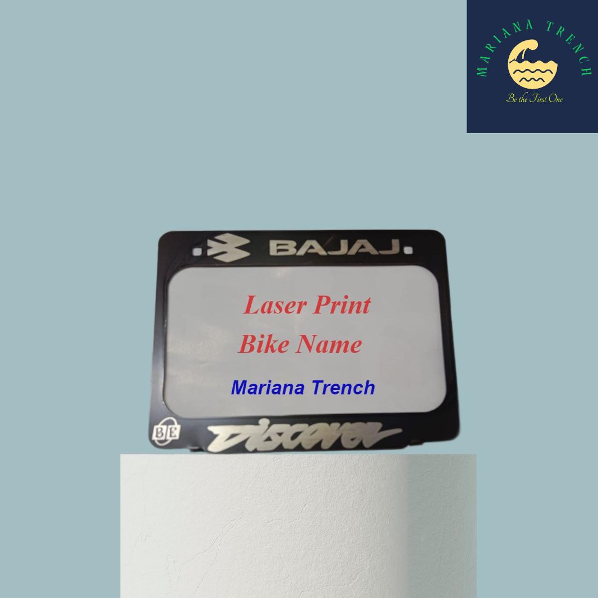 Bajaj Discover Bike Number Plate/License Plate Frame Or Holder | Daraz ...