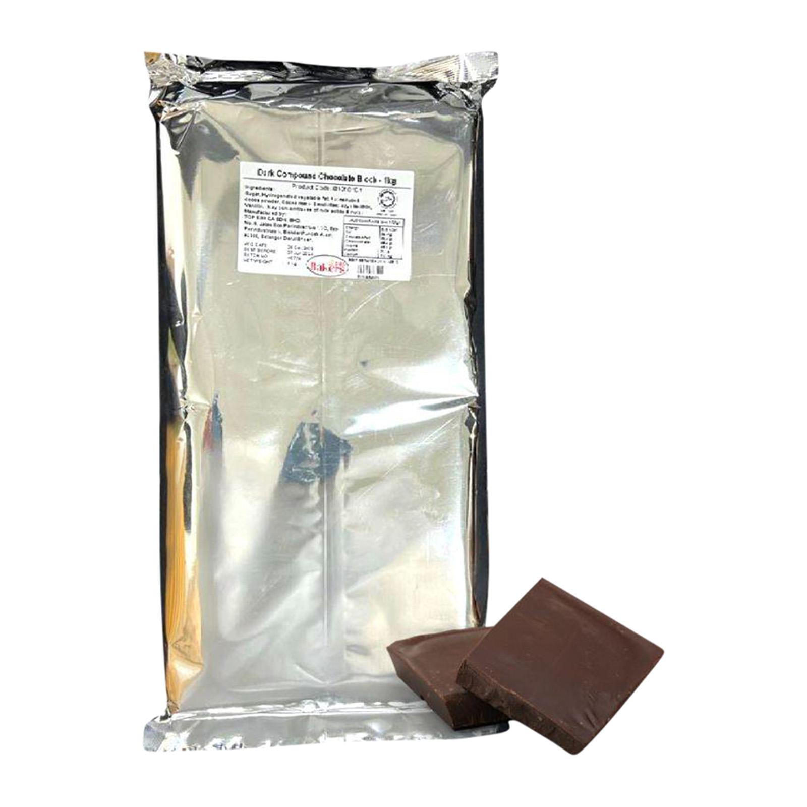 Bake With Yen Bakers 365 Dark Compound Chocolate Block 1KG | Lazada ...