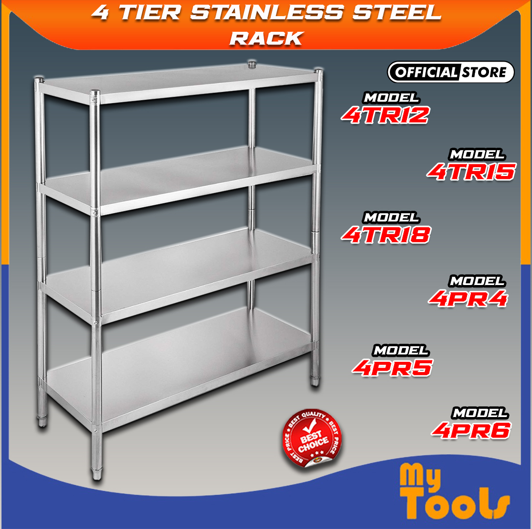 Mytools 4 Tier Stainless Steel Rack | Lazada