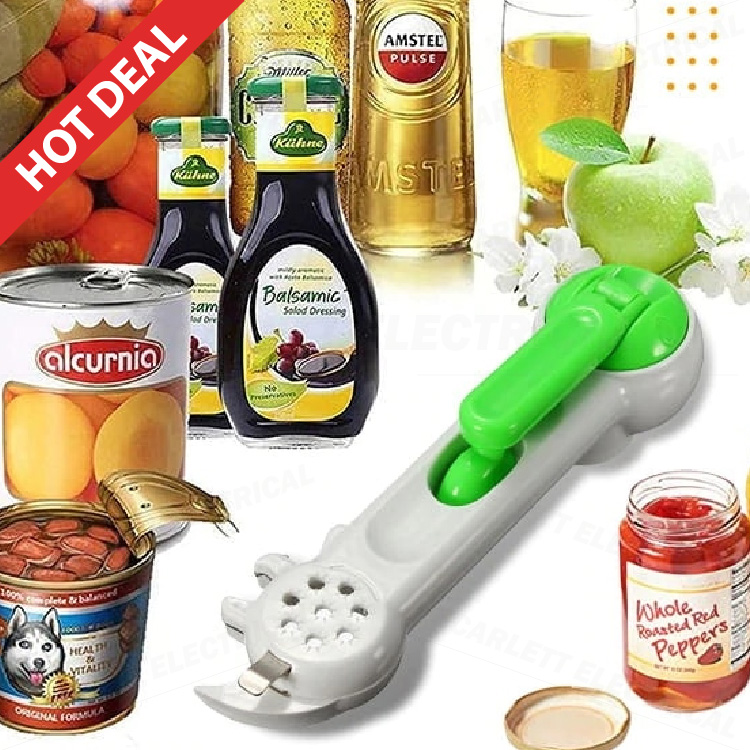7in1 Multifunctional Can and Bottle Opener Knife Slicker Easy Open Jar ...