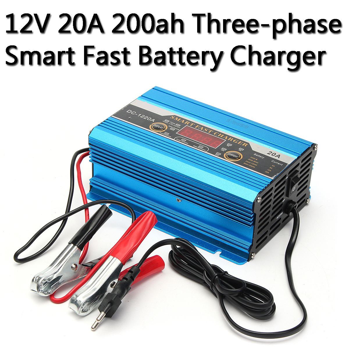 Intelligent 12V Premium 20A Computers 200ah Three-phase Smart Fast ...
