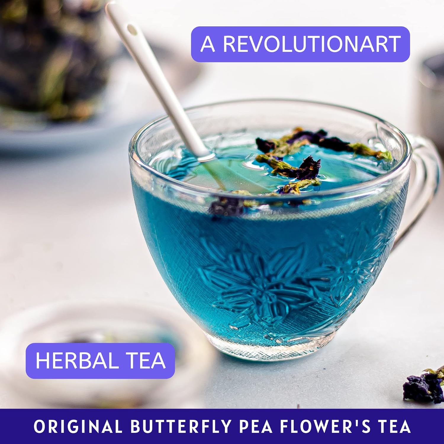 Natural Butterfly Pea Tea | Hot, Iced Butterfly Pea Flower Herbal Tea ...
