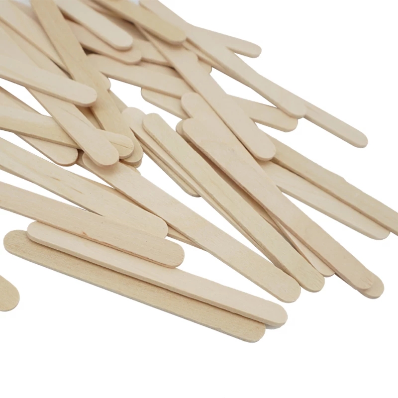 50/100pcs Ice Popsicle Sticks Wooden Sticks Ice Spoon Hand Crafts Art ...
