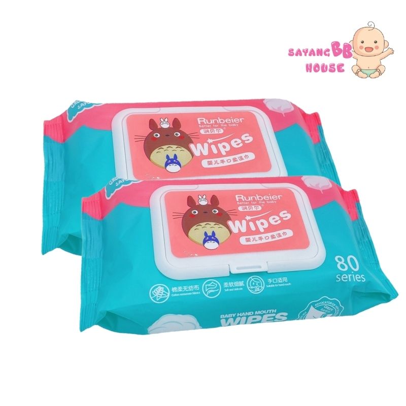 Natural Baby Wipes 80sheet Baby Moisturizing Wipe Tissue Skin Make-up ...