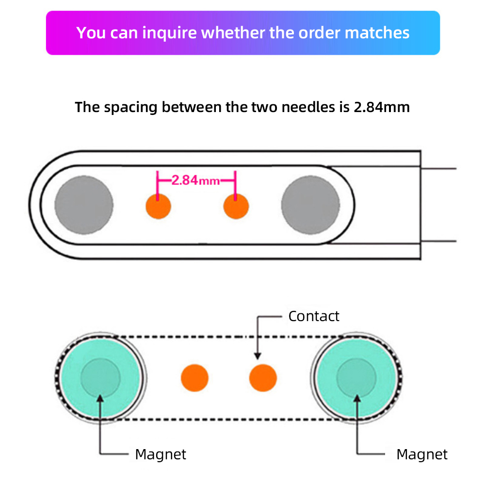 2pin 4mm 7.62mm 4pin Smartwatch Charge Cable White Strong Magnetic Usb ...