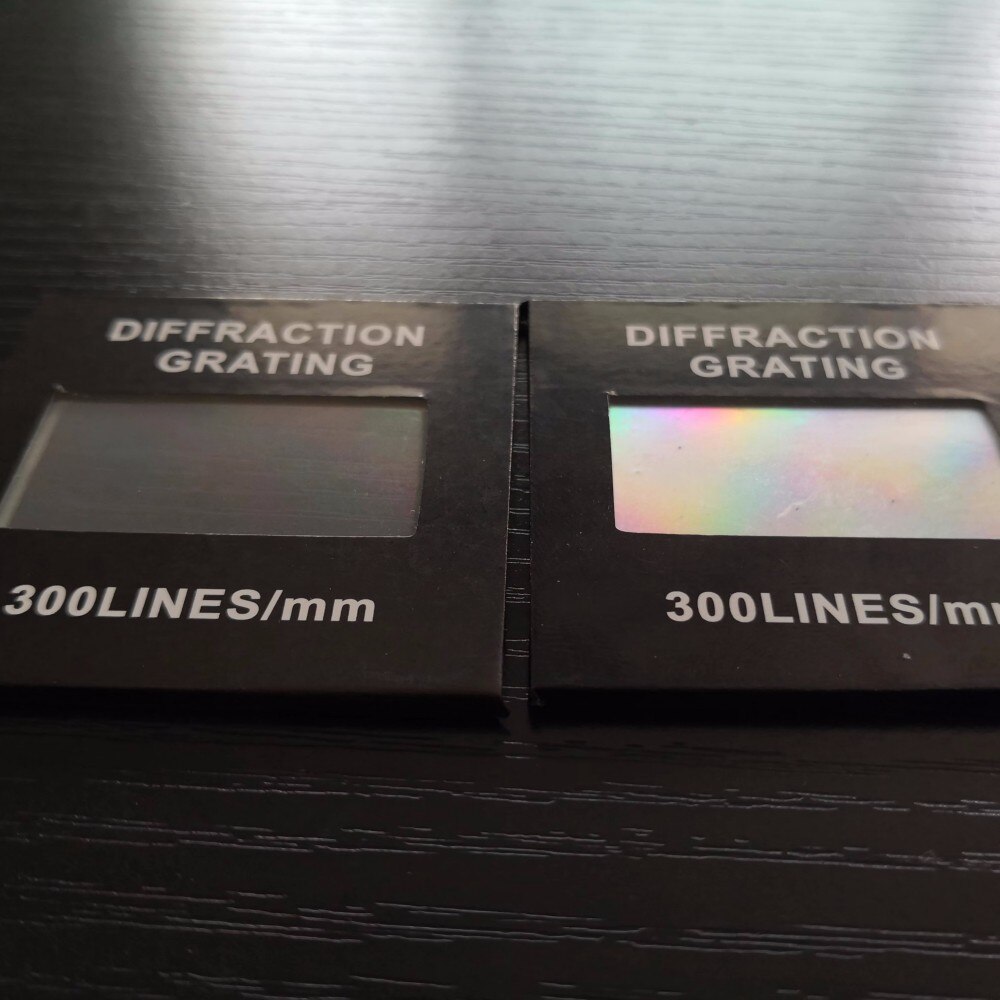 50X50mm Glass Holographic Trasmission Diffraction Grating University ...
