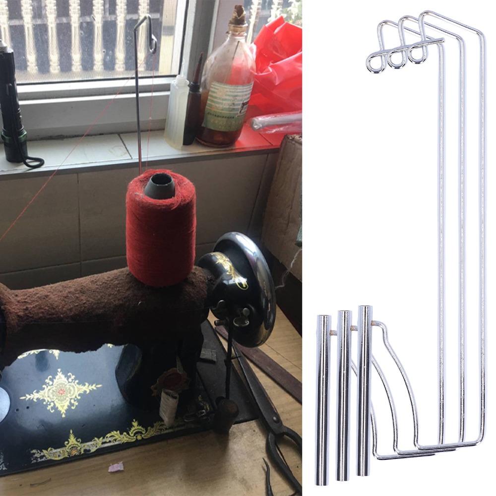 Sewing Machine Parts Iron Thread Stand Sturdy Silver Sewing Thread ...