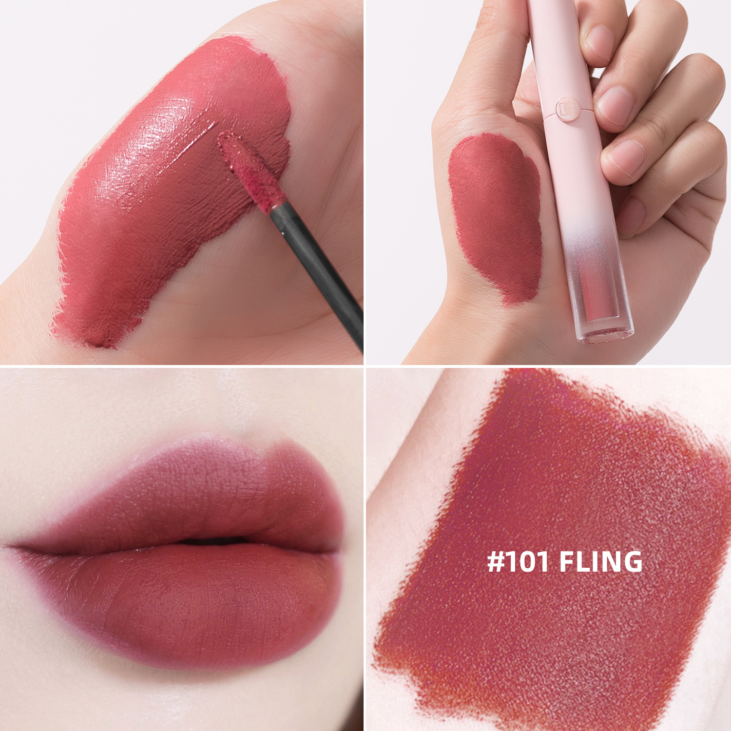 BEAUTY GLAZED polychromatic velvet foggy matte non-stick cup lasting ...