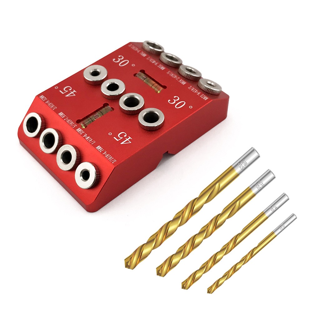 Drill Template Block 30 45 90 Degree Drilling Locator Angled/Straight ...