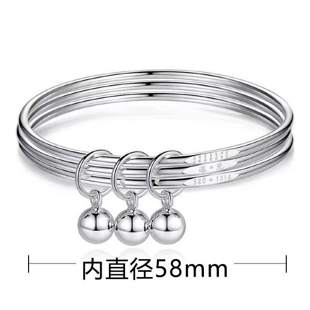 same paragraph meets the third generation silver bracelet female ...