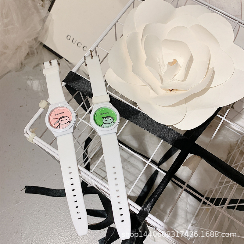 【Essential Good Item】Cartoon-style Big White Children's Watch for Girls ...