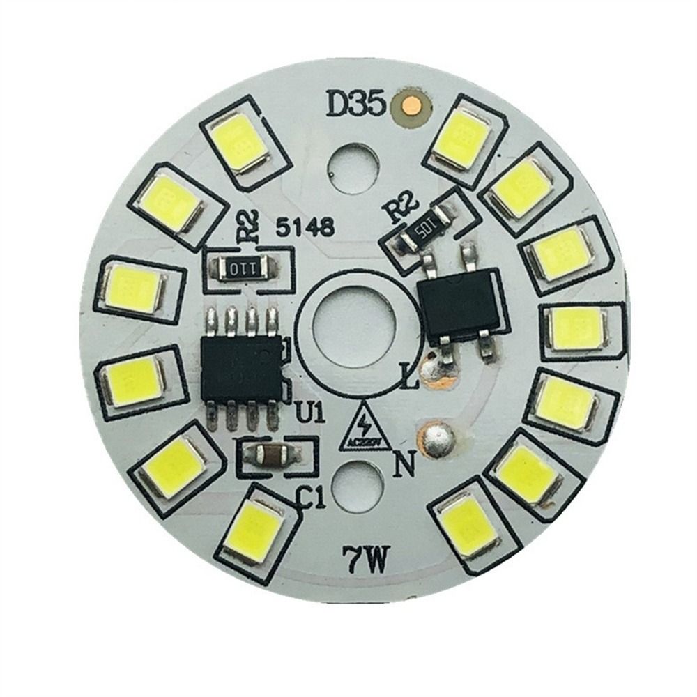 5pcs Warm White Round LED Chip AC 220V SMD 2835 IC Driver 3W 5W 7W 9W ...