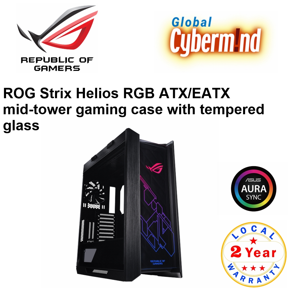 ASUS ROG Strix Helios RGB ATX/EATX mid-tower gaming case with tempered ...