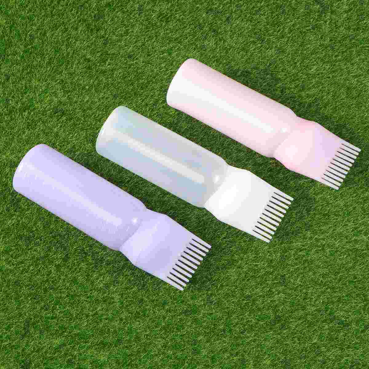 Bottle Hair Applicator Comb Dye Oil Shampoo Purple Developer Coloring ...