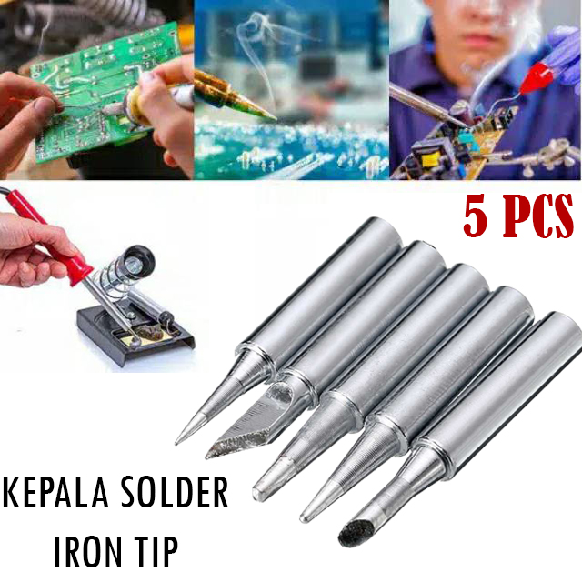 Kepala Solder Iron Tips 900M-T 5 PCS Head 5 Ujung Besi Mata Solder ...