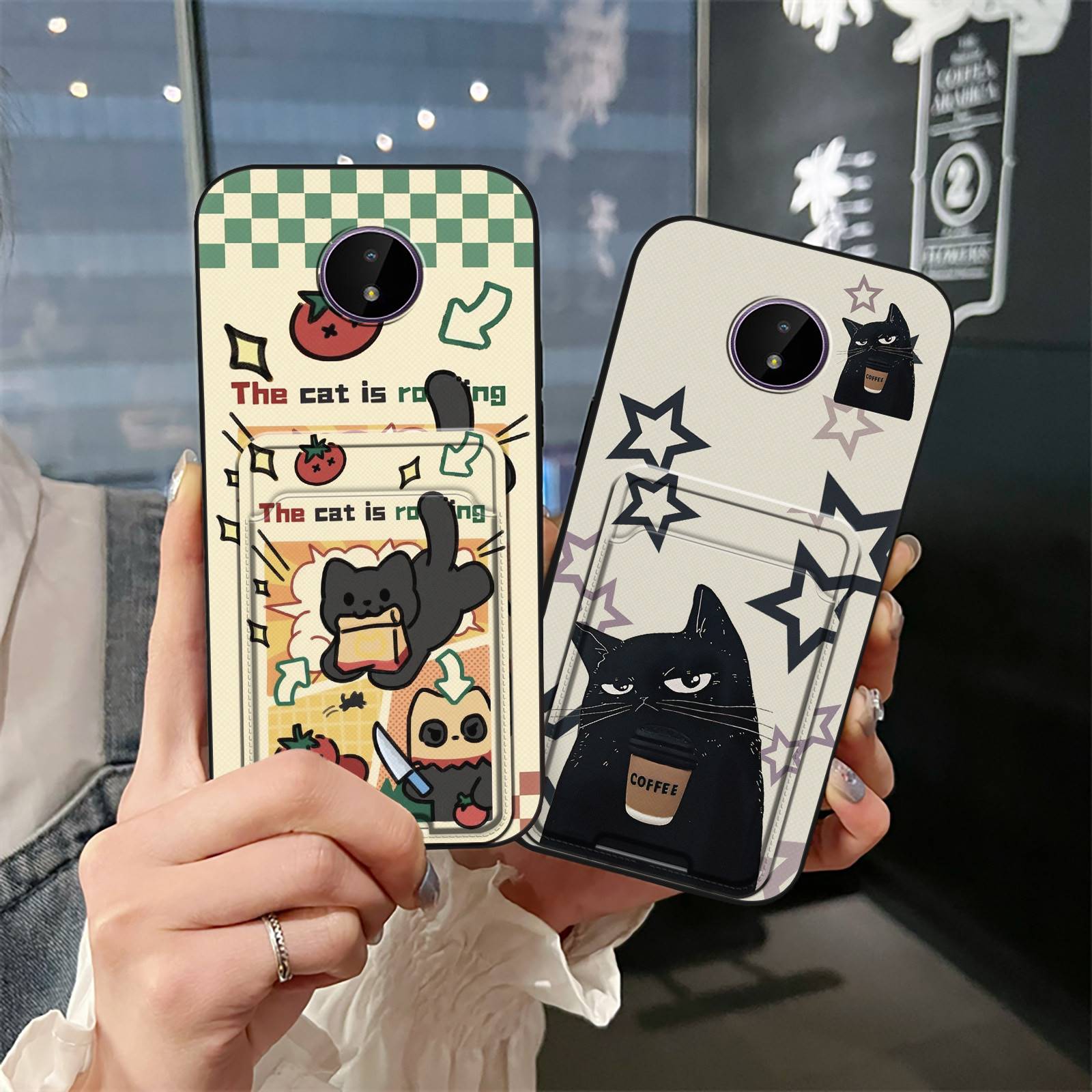 protective Card slot Phone Case For Nokia C10/C20 Card bag Anti-dust ...