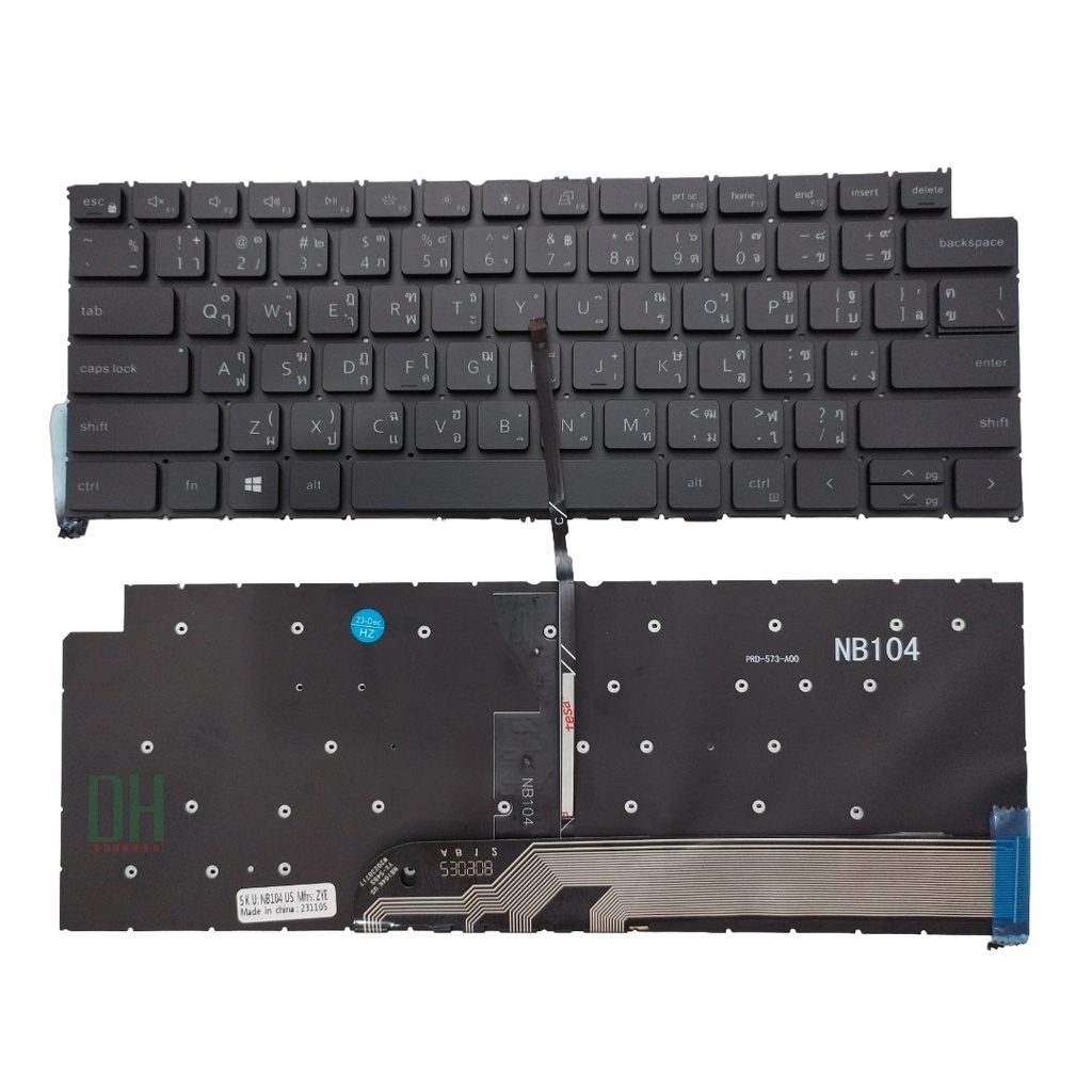 แป้นพิมพ์ คีย์บอร์ดโน๊ตบุ๊ค Dell Latitude 3420, 3320, 3330, 3430 2-in-1 ...