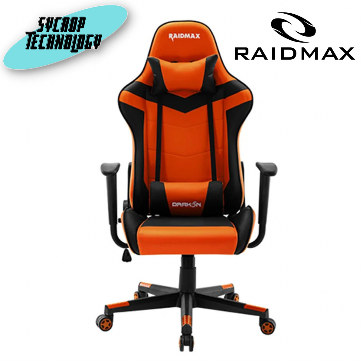 เก้สอี้เกมมิ่ง RAIDMAX GAMING CHAIR DRAKON DK606OG (ORANGE) | Lazada.co.th