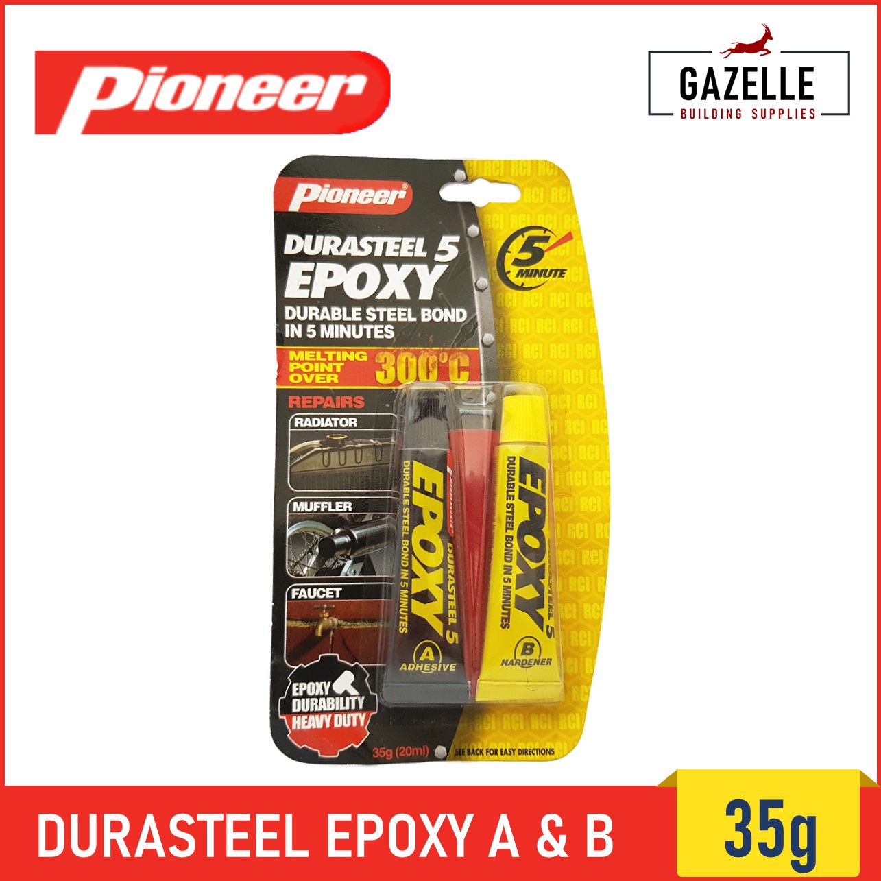 Pioneer Durasteel Epoxy Set - 35g / 15g | Lazada PH