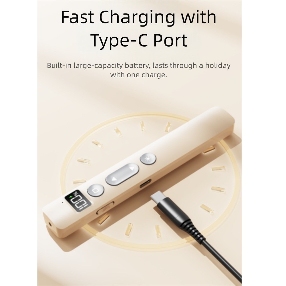 Durable 2.4GHz Laser Pointer Clicker Meeting Remote Presentation Laser ...