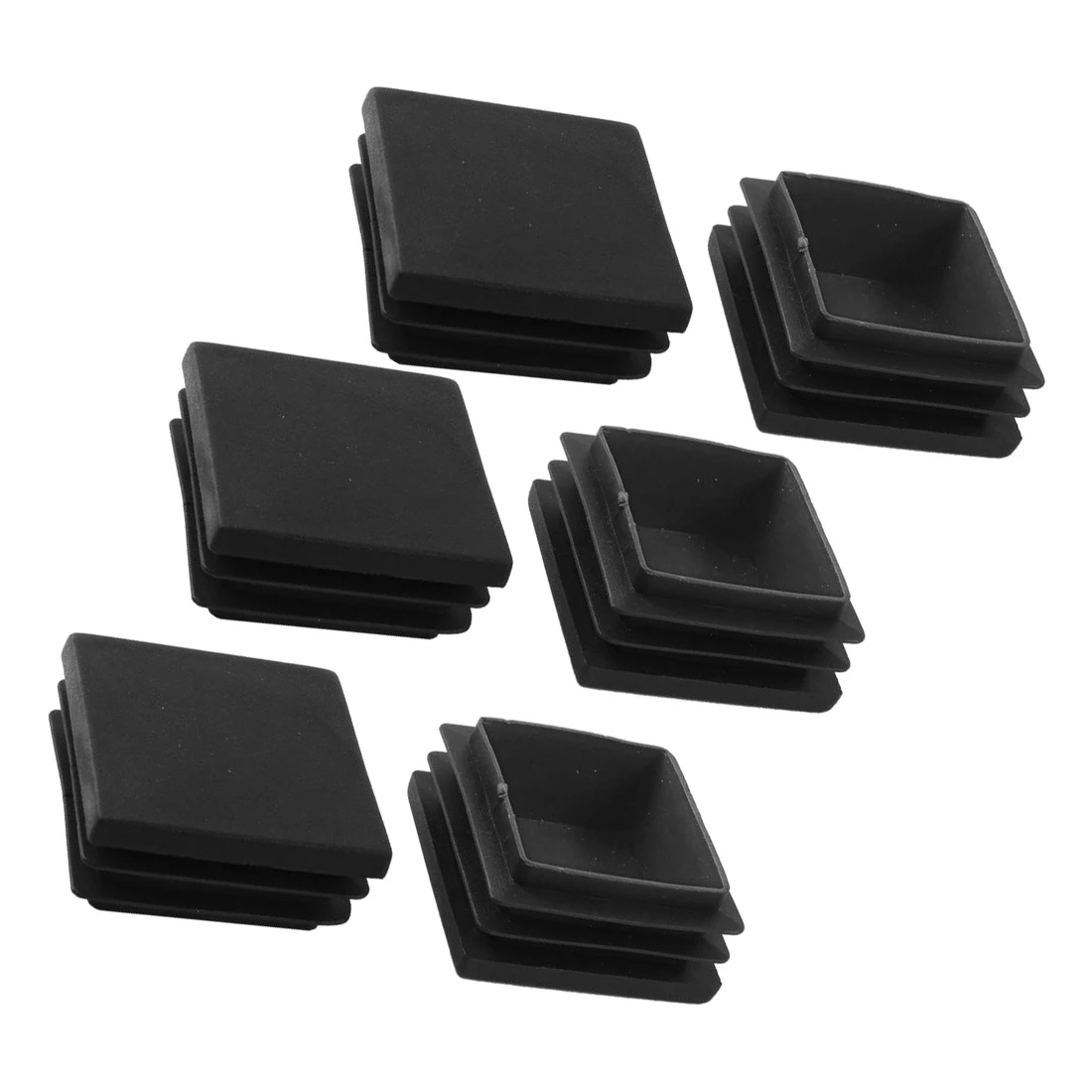 10pcs Plastic Square Plugs Anti-Slip Chair Leg Cap Table Feet Decor ...