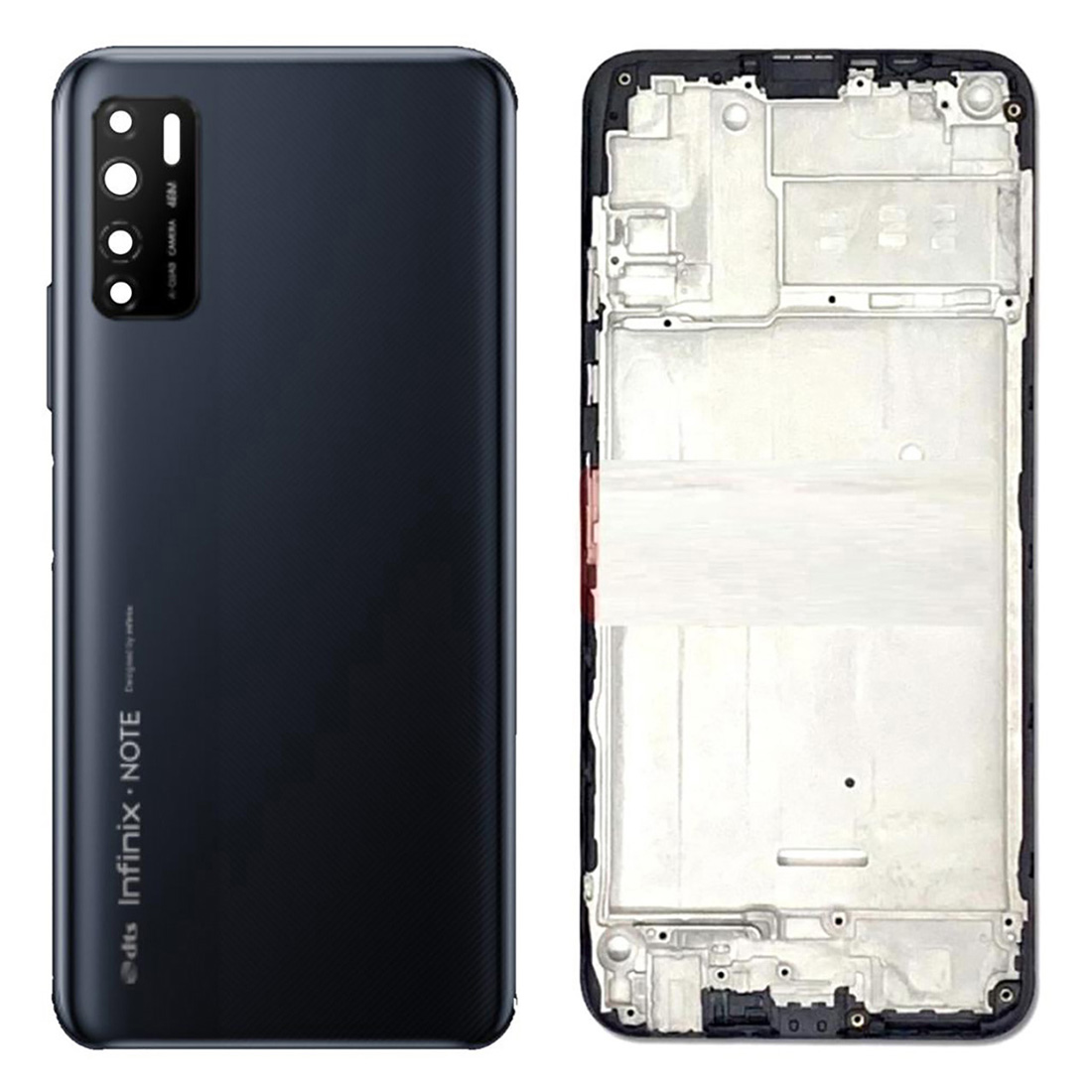 Infinix Note 7 Lite Middle Frame Housing With Power and Volume Buttons ...