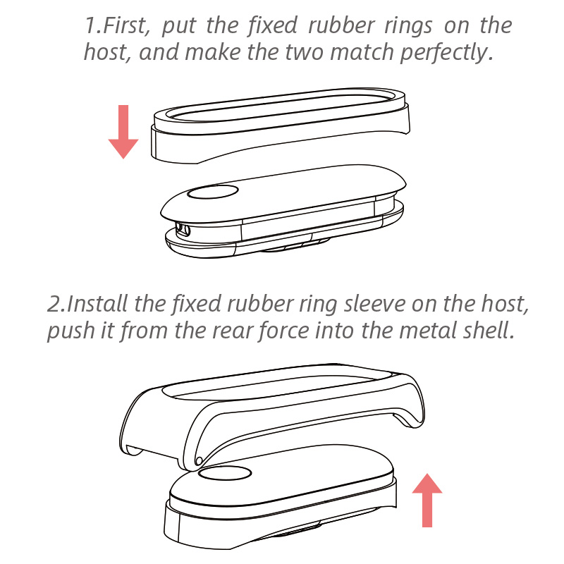 For Band 5 Strap Compatible With Mi Band 6 5 4 3 Strap Nfc Steel Metal ...