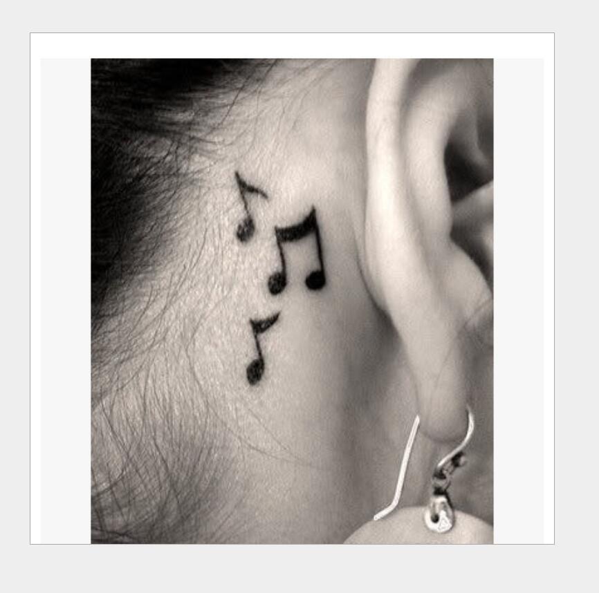 Musical Note Bird Tattoos