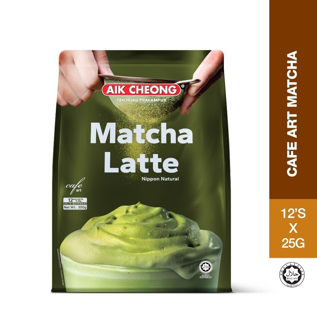 Aik Cheong Cafe Art 480g (12's x 40g) [Chocolate/ Matcha/Cappuccino ...