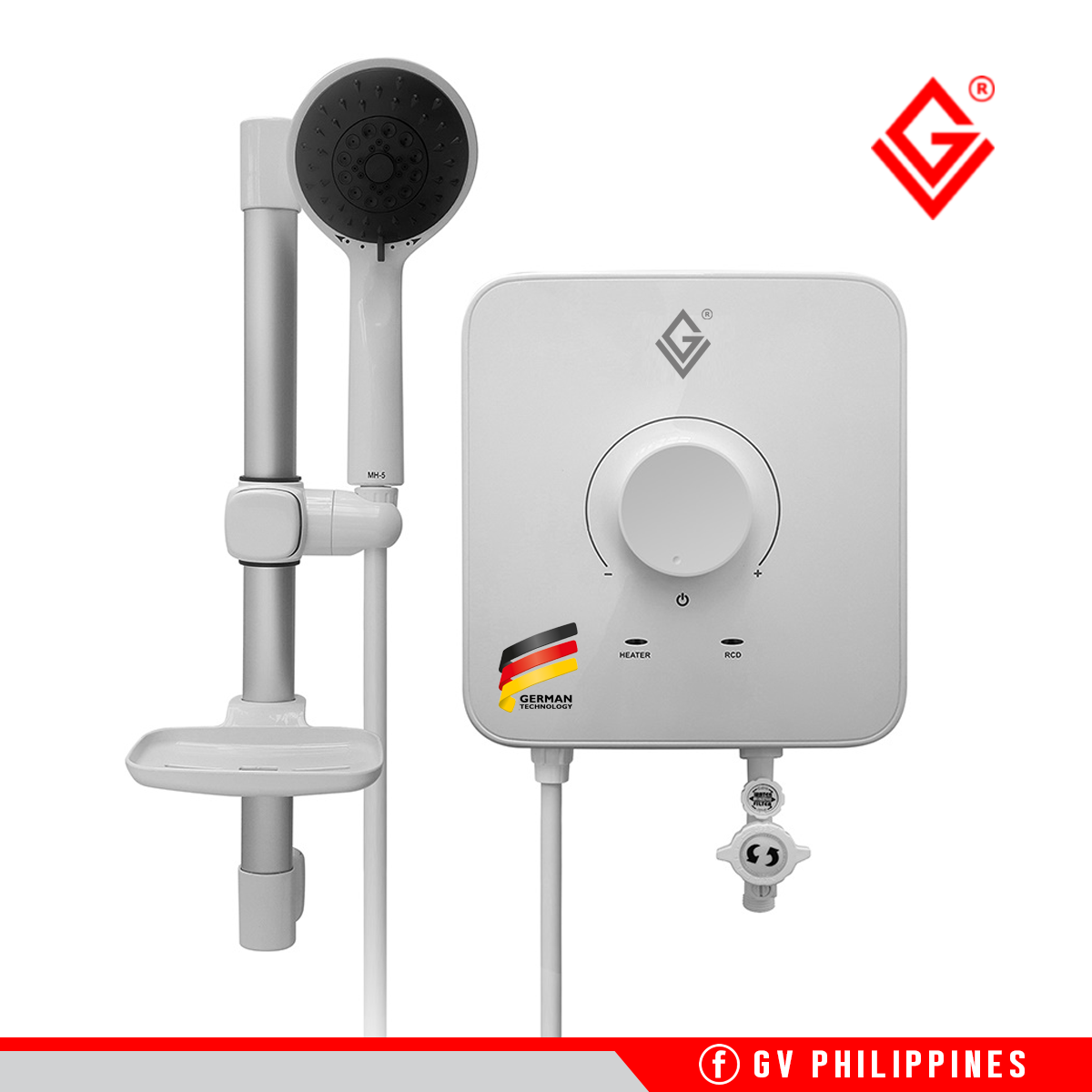 GV SP-35 Single Point Shower Water Heater 3.5kw | Lazada PH