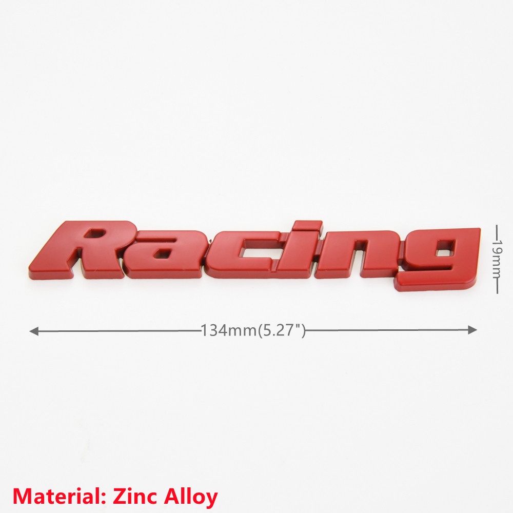 Goya 3D Car Sticker Metal Front & Rear Sign 4X4 RACING TURBO SPORT Logo ...