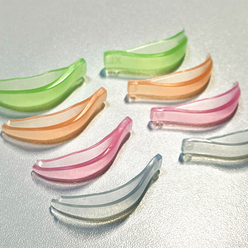 4 Pairs Jelly Color Eyelash Perming Pad Colorful Reusable False Eye ...