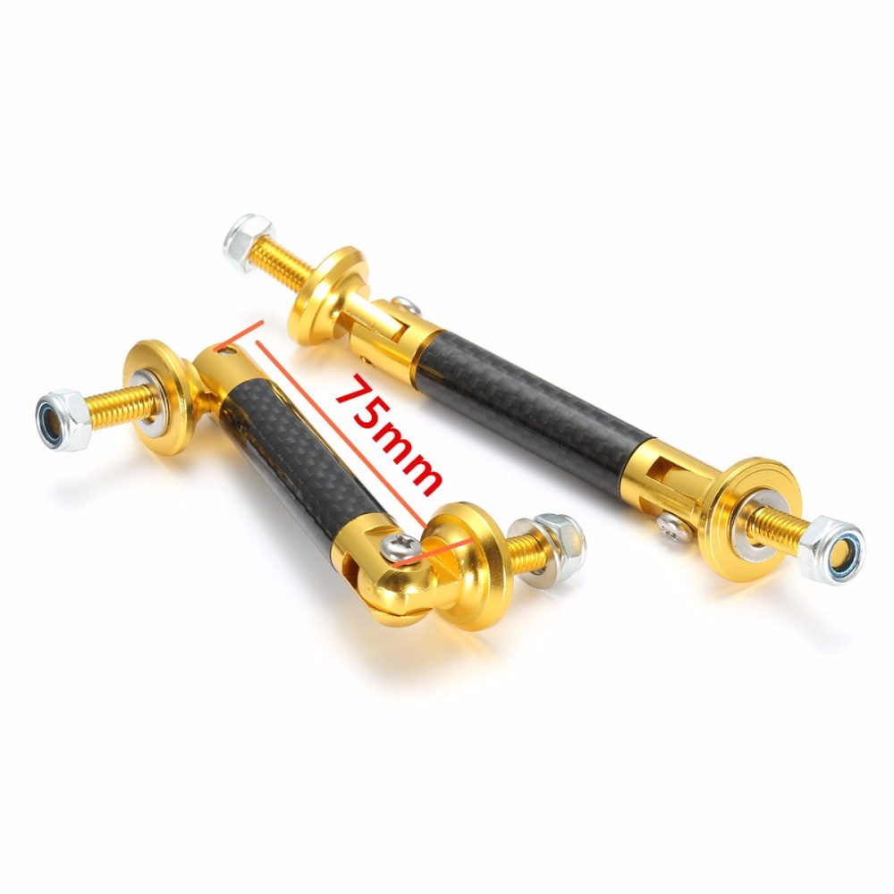 Universal Red Permium Front/Rear Bumper Lip Splitter Strut Brace Rod ...