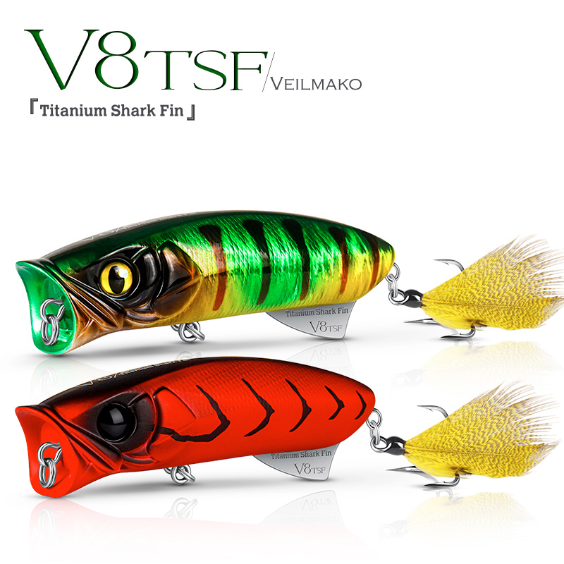 【M.M Hardware 】Lurefans V8TSF Floating Lure Popper Wobbler For Pike ...