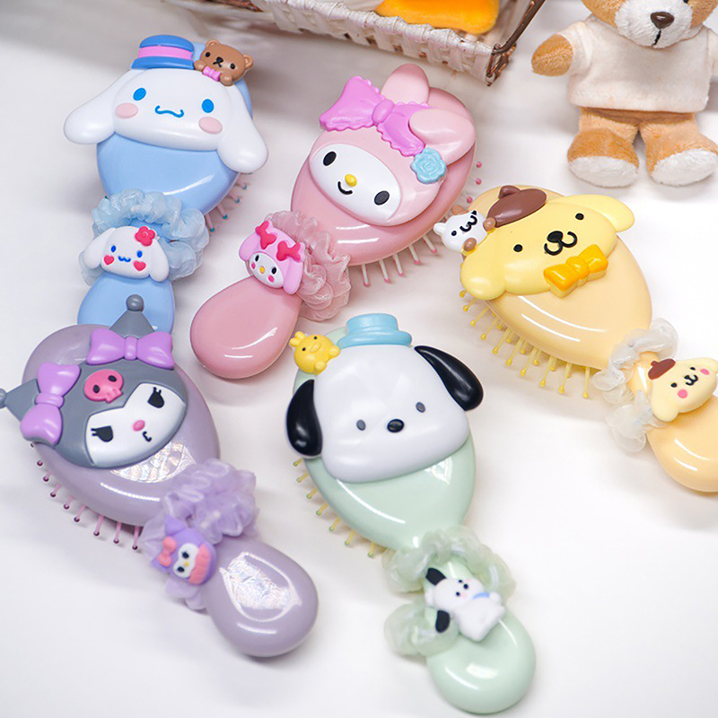 Sanrio Air Cushion Massage Combs Cinnamoroll Kuromi Mymelody Pochacco ...