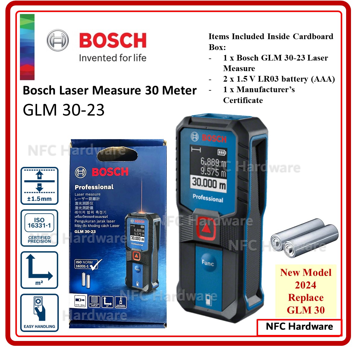 Bosch GLM 30-23 Laser Measure 30 Meter | Lazada