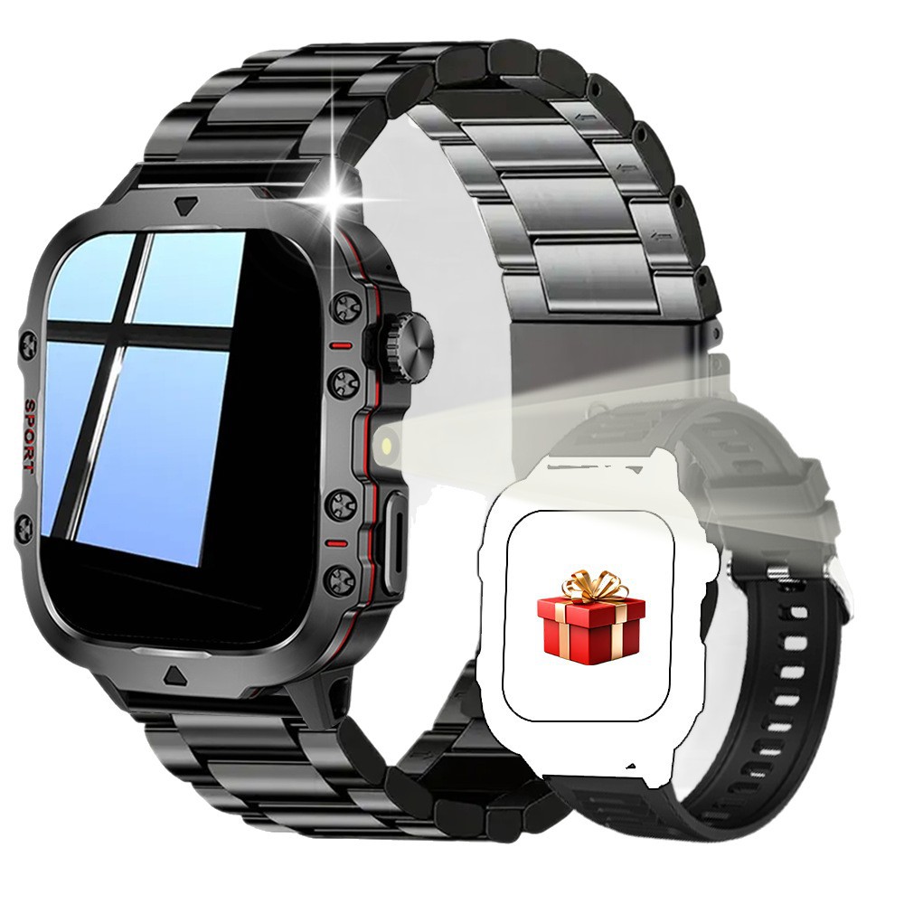 Temu Cross border Sports Outdoor Smart Watch D8 2-in-1 TWS Bluetooth ...