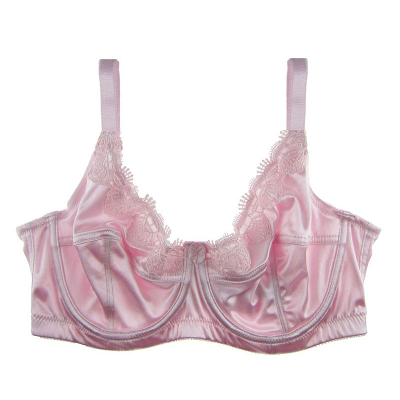 BL953 Women Big Size Bra Red/Purple/Black/Khaki Color Spandex Satin ...