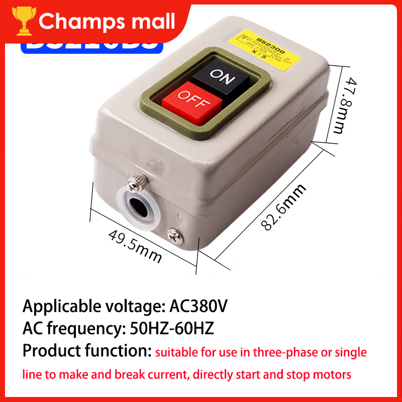 Power Push Button Switch Switch 3-phase Push Button Switch 220/380V ...