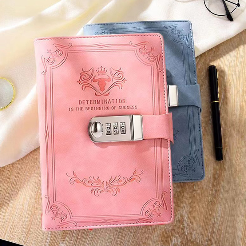 【GlowBound】Diary Thickened Creative Hand Ledger 200 Pages A5 Retro Book ...