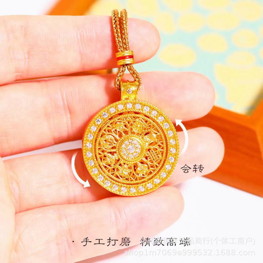 Ancient method diamond-encrusted rotating eight-treasure compass ...